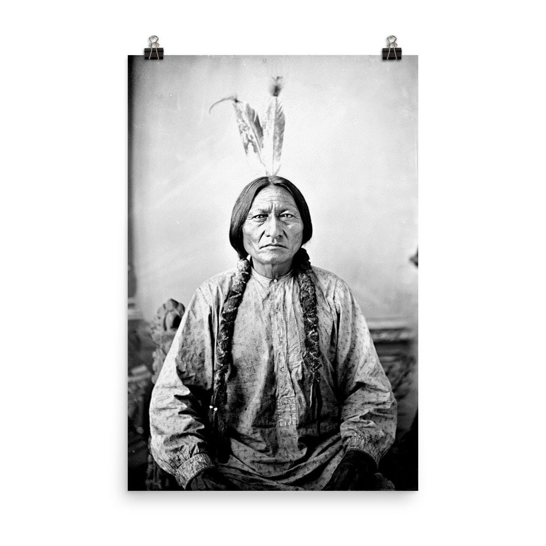 Sitting Bull Portrait Poster Print - Etsy