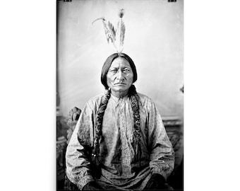 Sitting Bull Portrait 1881 Print Poster - Etsy