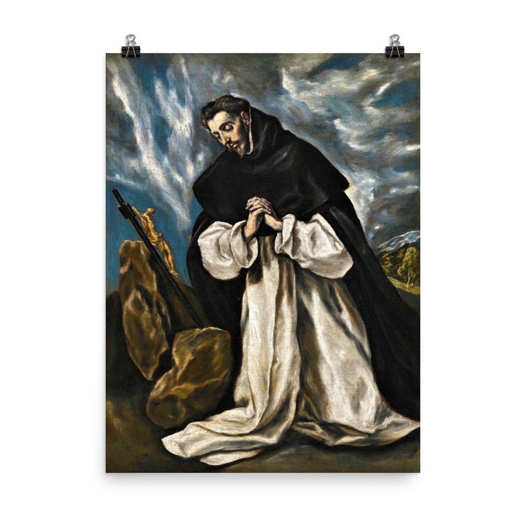 St Dominic in Prayer by El Greco Poster Print - Etsy