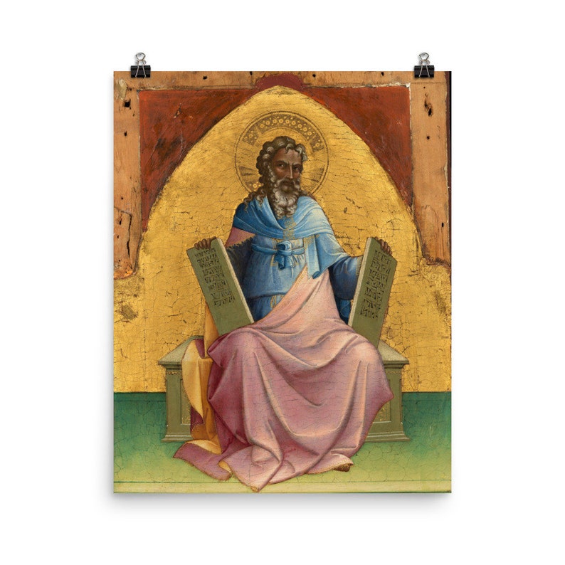 Moses by Lorenzo Monaco Poster Print - Etsy