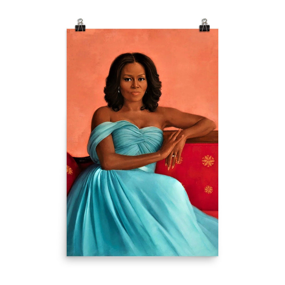 Michelle Obama Official Portrait Poster Print - Etsy
