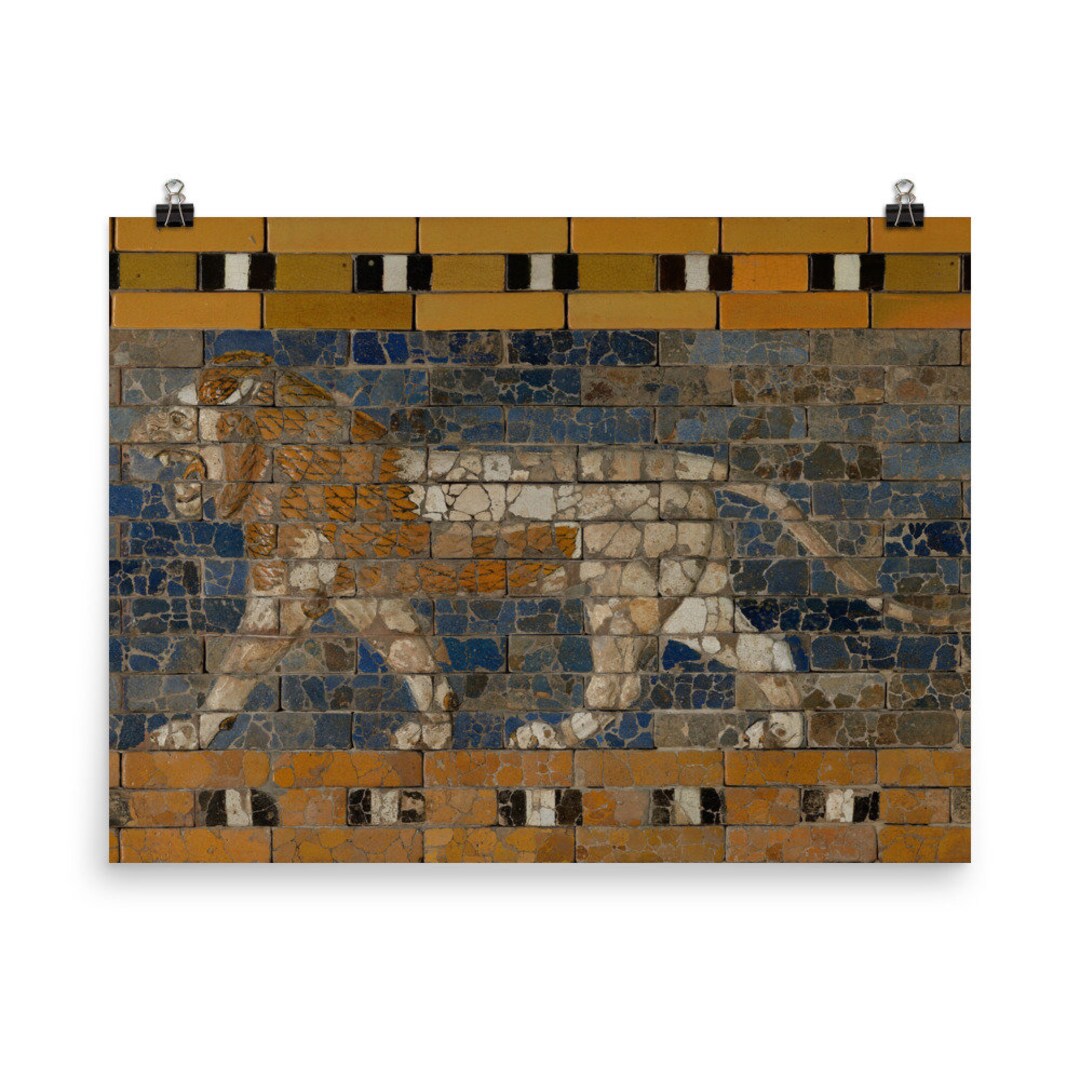 Processional Way, Babylon (lion of Babylon) Poster Print - Etsy