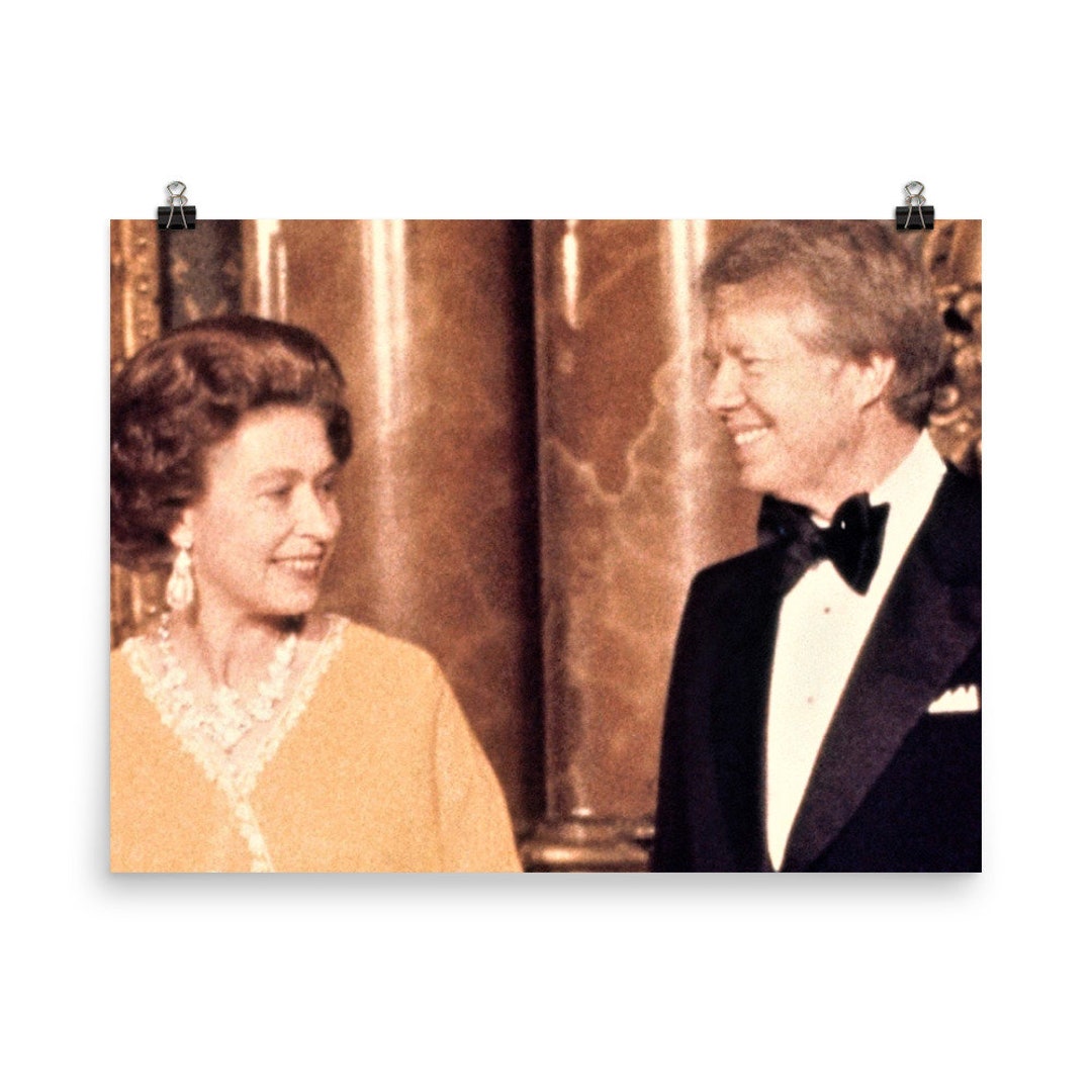 Queen Elizabeth II With Jimmy Carter Poster Print - Etsy