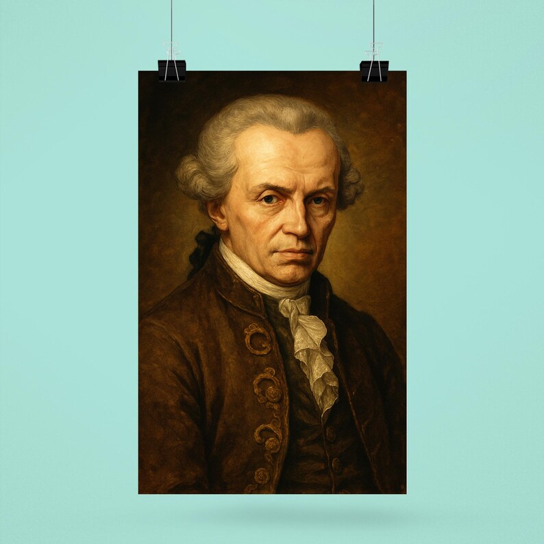 Immanuel Kant Philosophy Poster Print - Enlightenment Wall Art, Unique ...