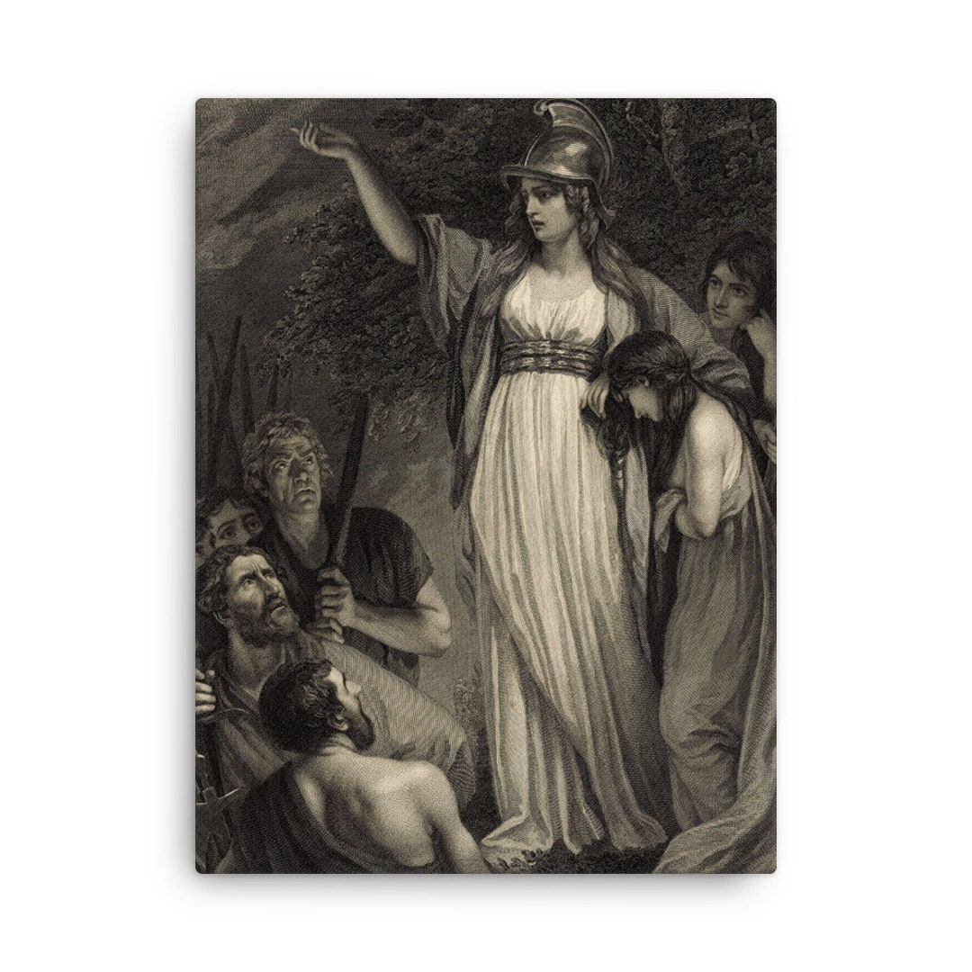 Boudica (engraving) by John Opie Canvas Print - Canvas Wall Art - Etsy