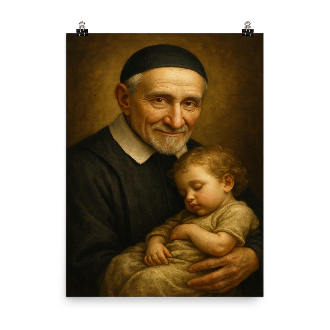 Timeless Vincent De Paul Poster Print | Inspirational Religious Wall ...
