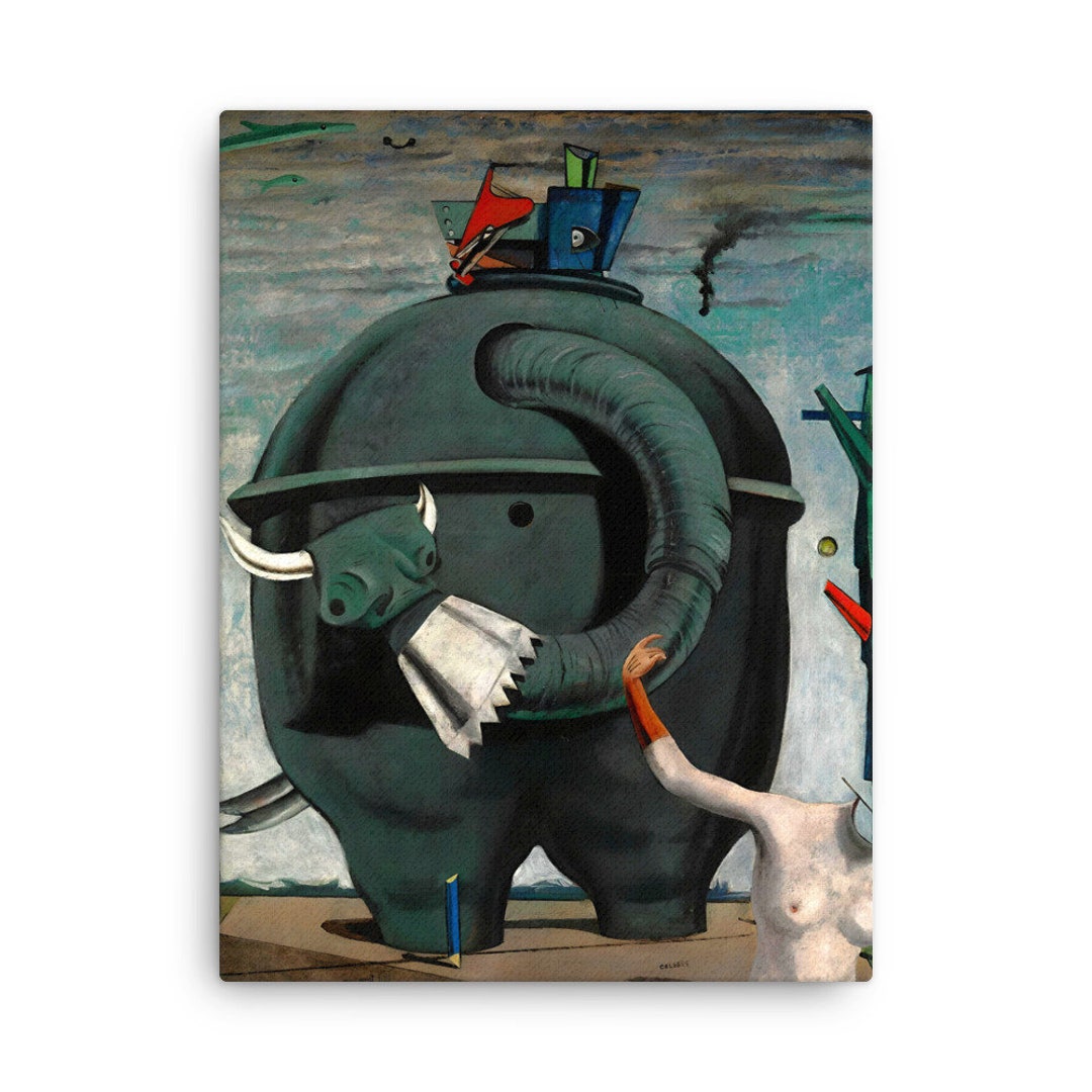 The Elephant Celebes by Max Ernst Canvas Print Canvas Wall Art - Etsy