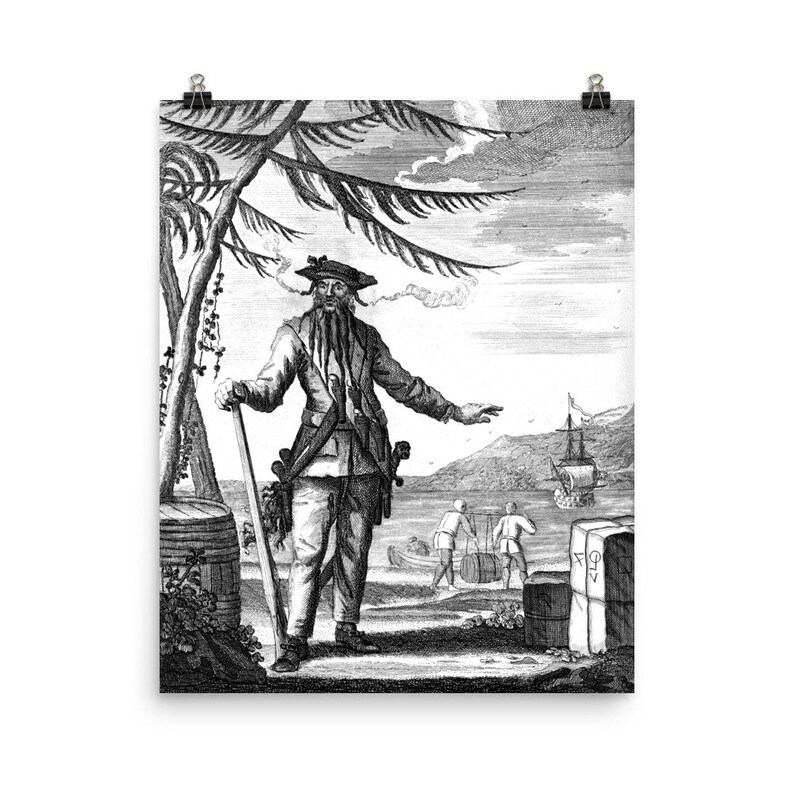 Blackbeard Poster Print - Etsy
