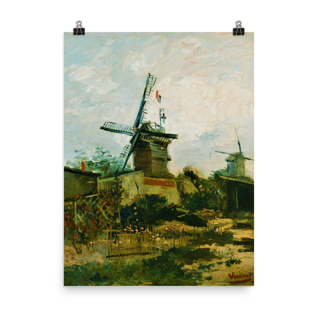 Windmills on Montmartre by Vincent Van Gogh Poster Print - Etsy