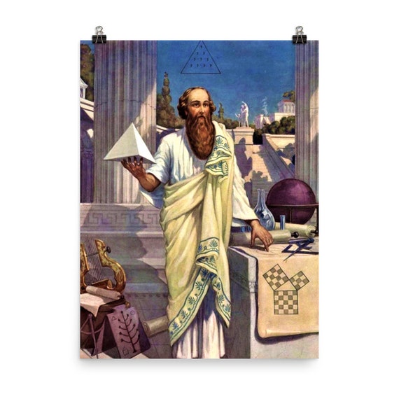 Pythagoras Poster - Etsy