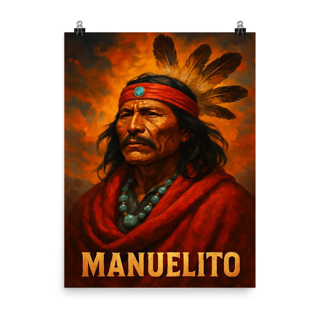 Manuelito Wall Art Print Southwest Style Vibrant Poster for Unique Home ...
