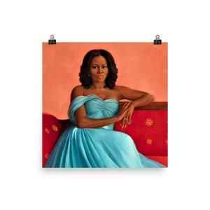 Michelle Obama Official Portrait Poster Print - Etsy