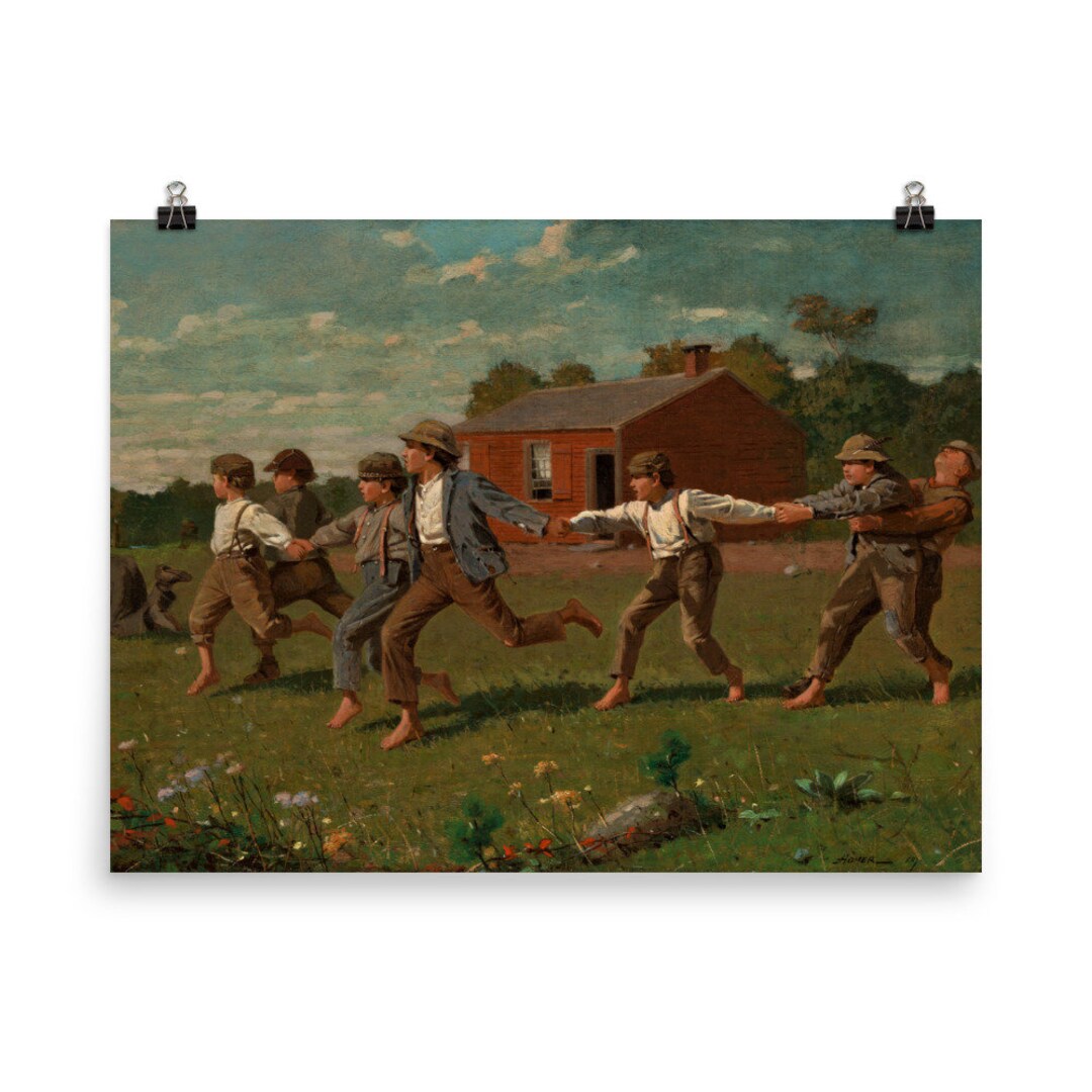 Snap the Whip by Winslow Homer Poster Print - Etsy