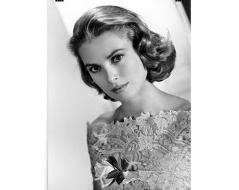 Grace Kelly Framed Wall Art, Grace Kelly Black and White or Sepia ...