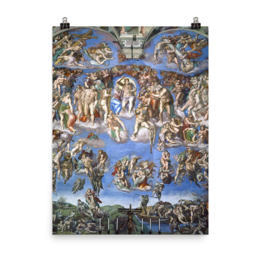 The Last Judgement (sistine Chapel) by Michelangelo Poster Print - Etsy