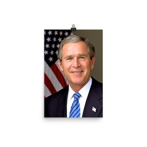 George W. Bush Official Portrait Poster Print - Etsy
