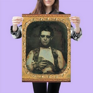 Victorian Blind Man With Cat Poster: Unique Historic Wall Art - Etsy