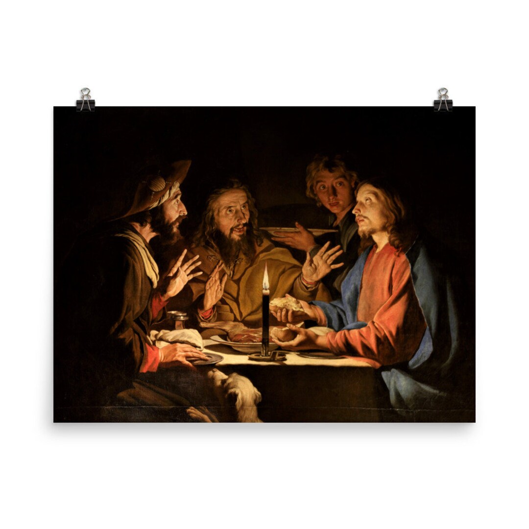 Supper at Emmaus by Matthias Stom Poster Print - Etsy