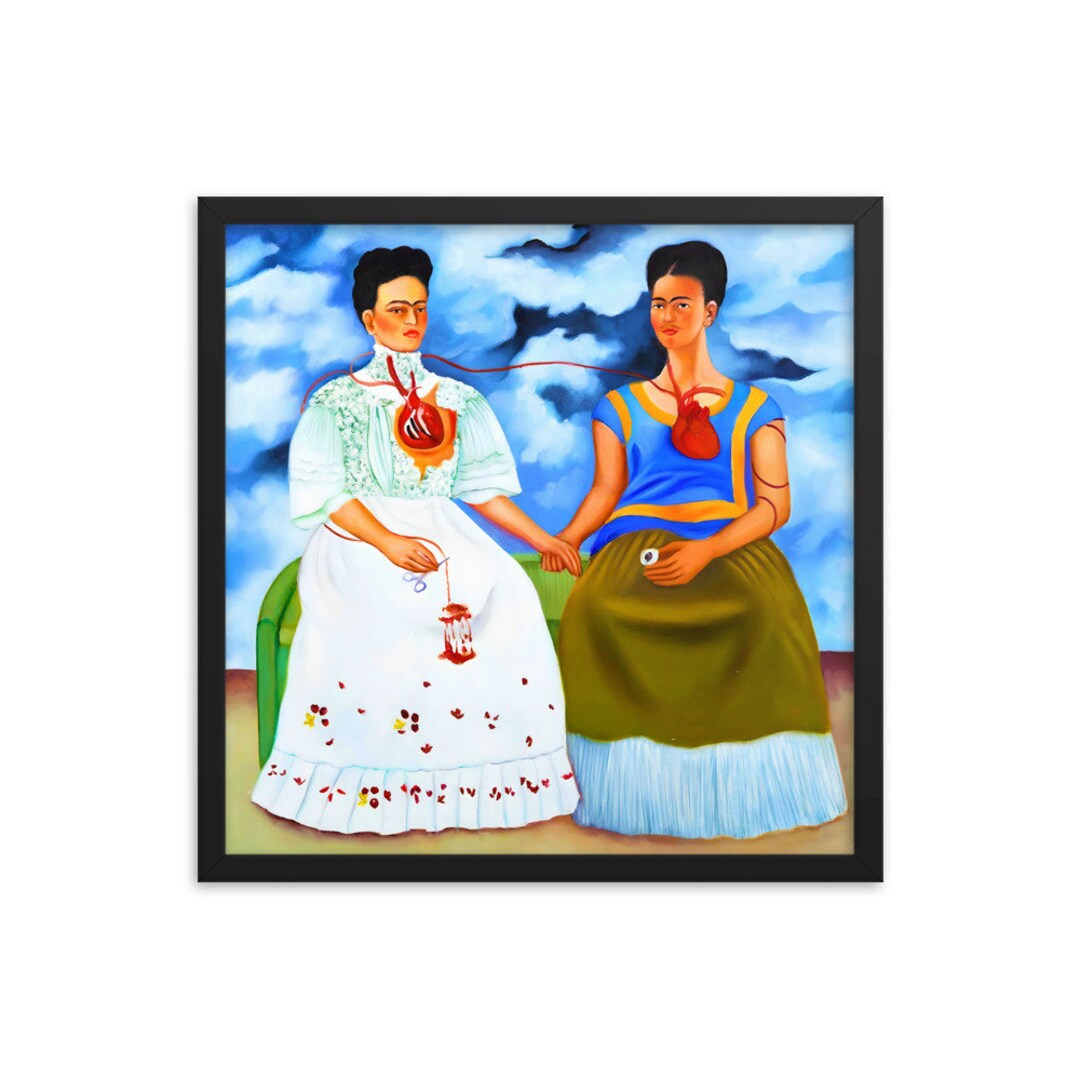 The Two Fridas by Frida Kahlo Framed Print - Etsy