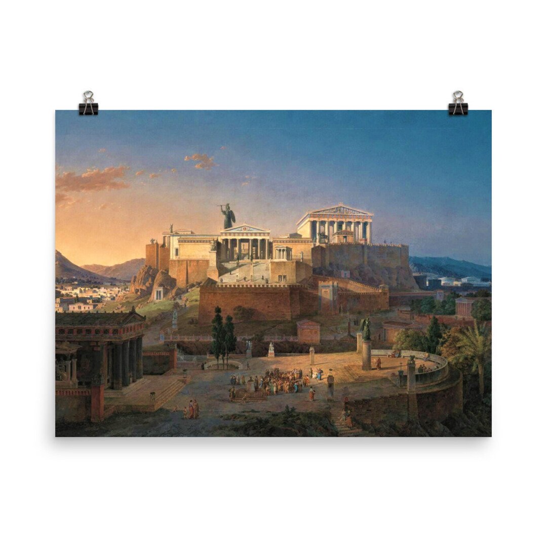Acropolis by Leo Von Klenze Poster Print - Etsy