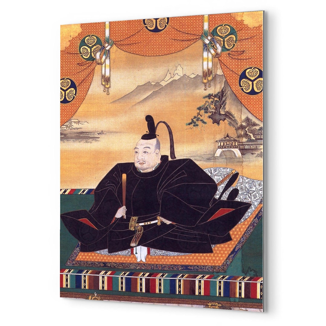 Ieyasu Tokugawa Metal Print: Shogun Portrait Edo Period Japanese ...