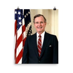 George H. W. Bush Poster Print - Etsy