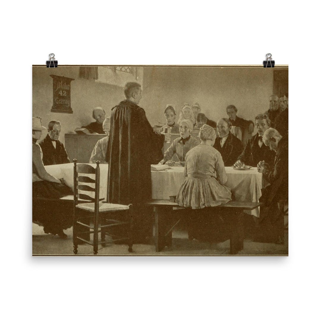 Gari Melchers' the Communion Poster Print - Unique Vintage Art Wall ...