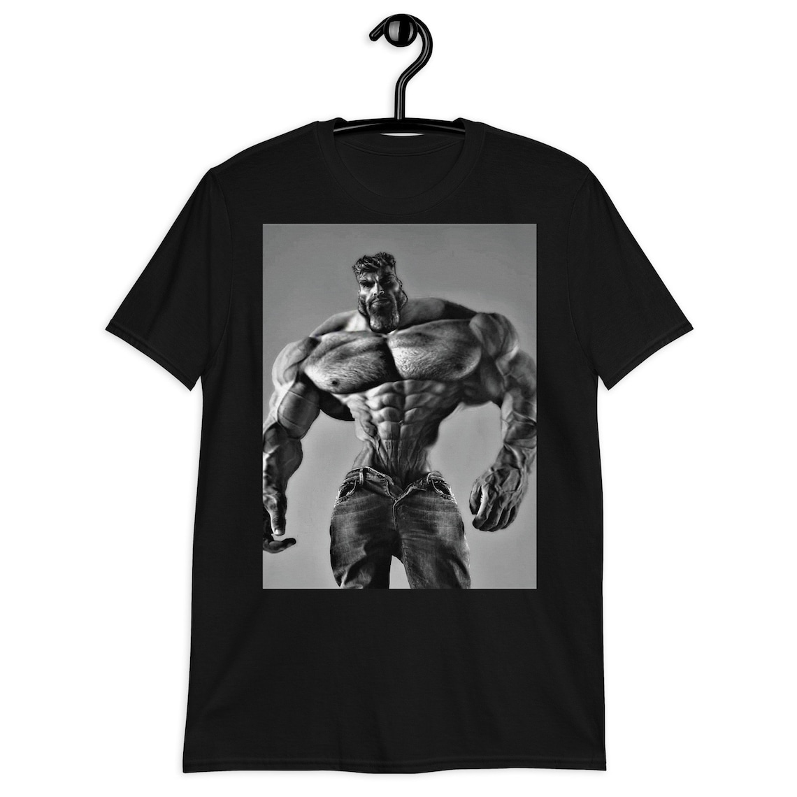 Gigachad Meme Funny Giga Chad Photoshop T-shirt - Etsy UK