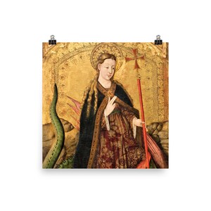 Saint Margaret of Antioch Poster Print - Etsy