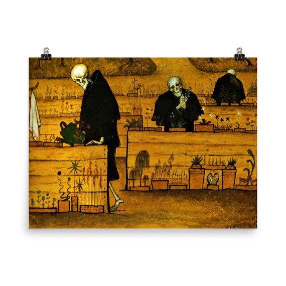 The Garden of Death by Hugo Simberg Poster Print - Etsy