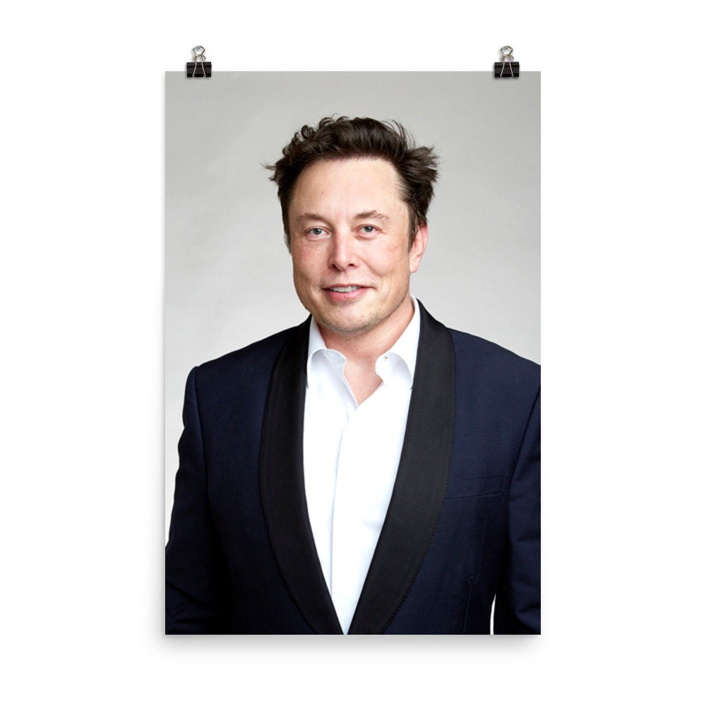 Elon Musk Poster | Etsy