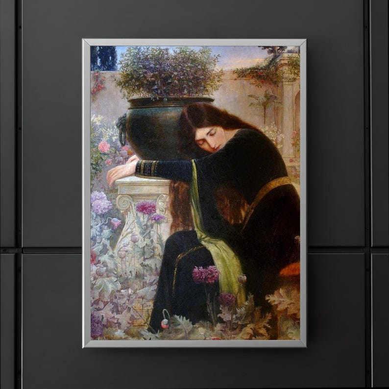 Isabella and the Pot of Basil by George Henry Grenville Manton Poster ...