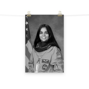 Kalpana Chawla (black and White) Poster Print - Etsy