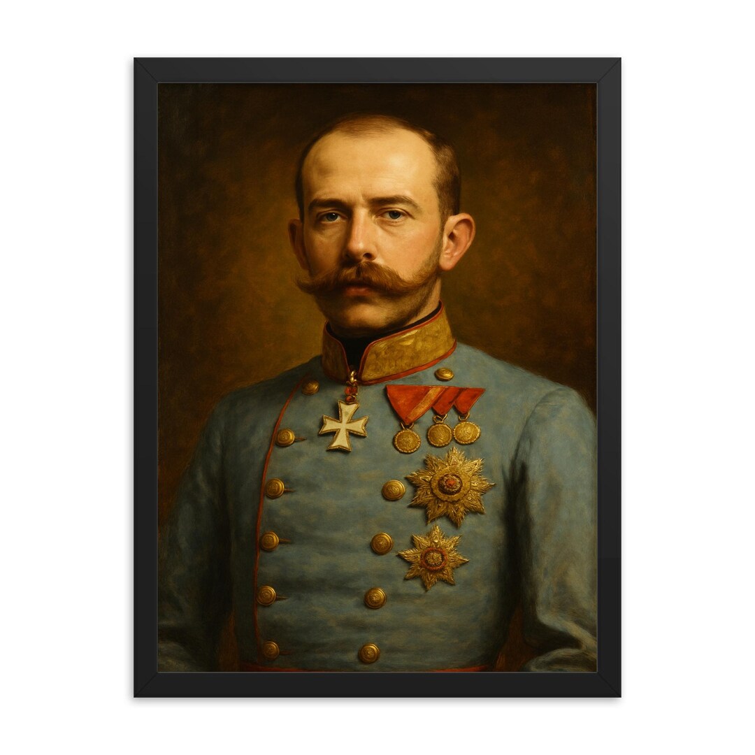 Rudolf Crown Prince of Austria Framed Print – Historic Royal Portrait ...