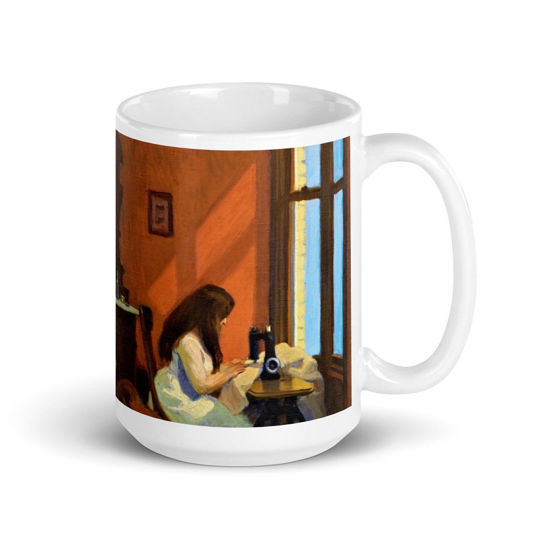 Girl at Sewing Machine by Edward Hopper Mug - Etsy