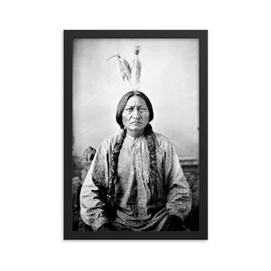 Sitting Bull Portrait Framed Print - Etsy