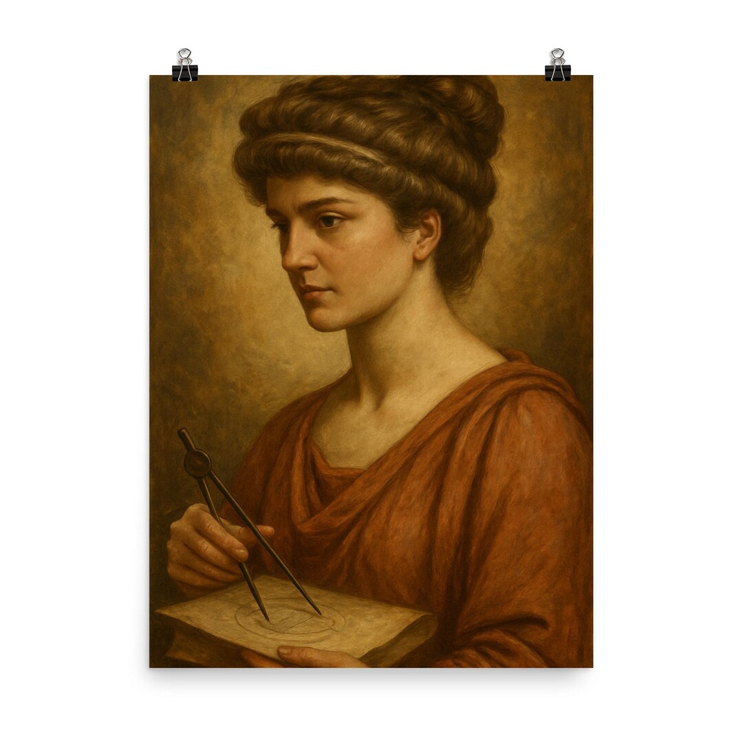 Hypatia of Alexandria Wall Art - Timeless Philosopher Poster Print for ...