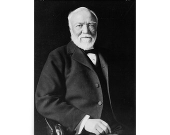 1905 Andrew Carnegie Photo Print - Vintage Portrait Photo of the Gospel ...