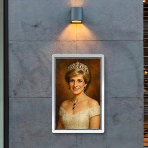 Princess Diana Elegant Portrait Poster Print Royal Icon Wall Art ...