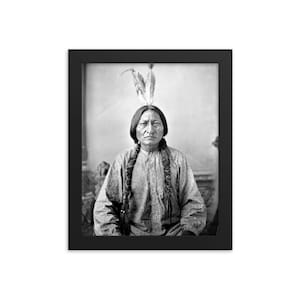 Sitting Bull Portrait Framed Print - Etsy