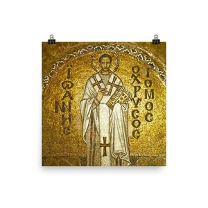 Saint John Chrysostom Poster Print - Etsy
