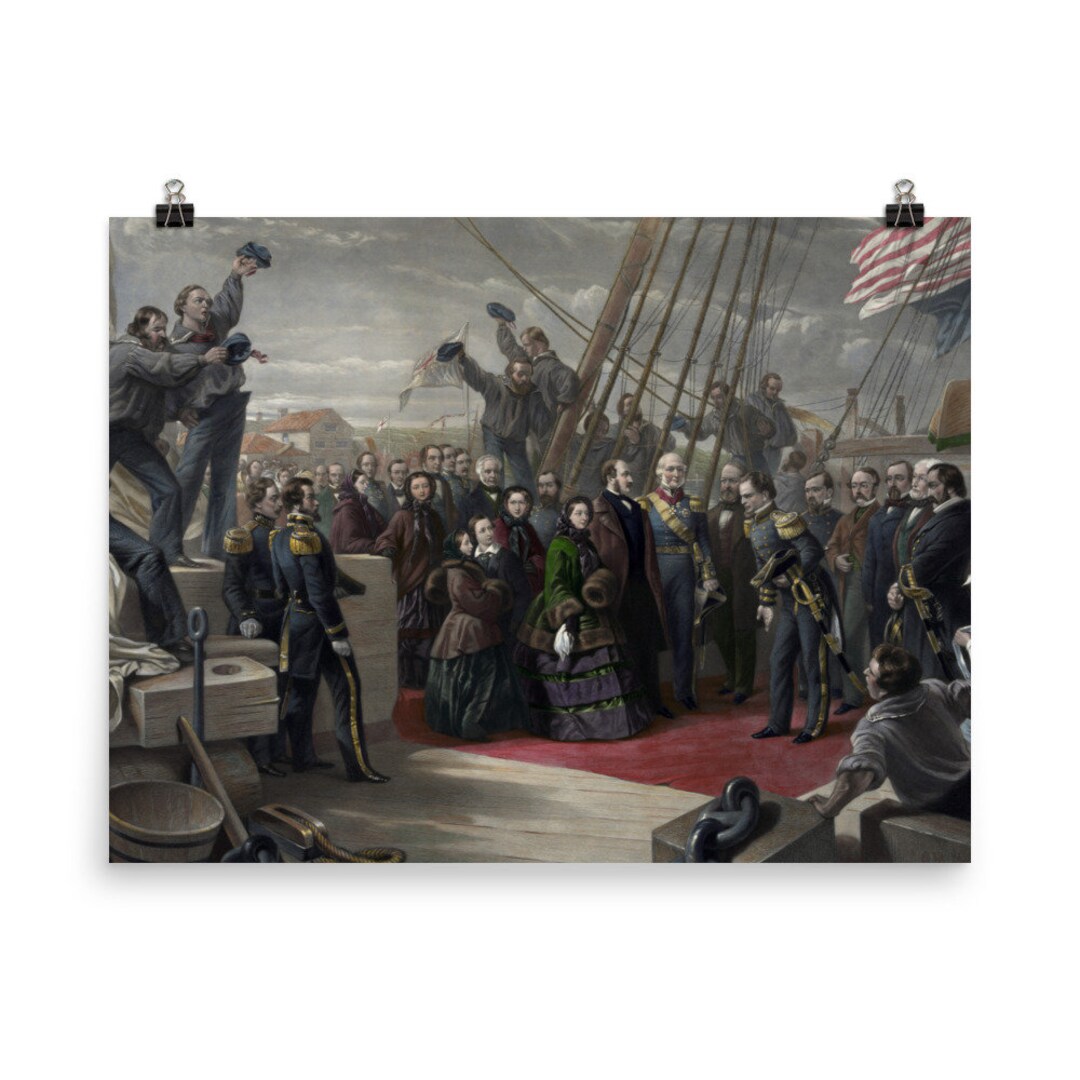 Queen Victoria Visits the HMS Resolute Poster Print - Etsy
