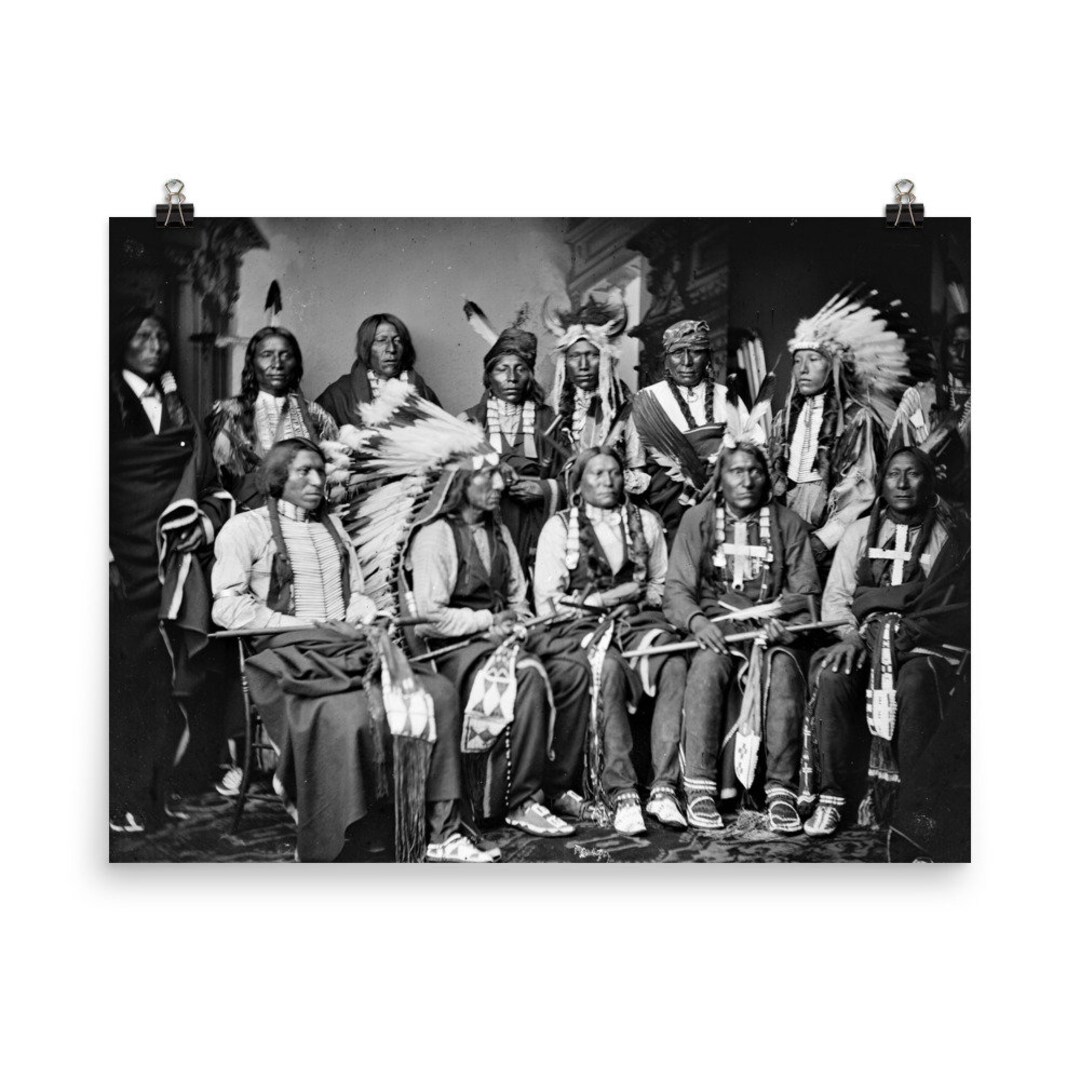Chief Red Cloud and Sioux Leaders Poster Print - Etsy