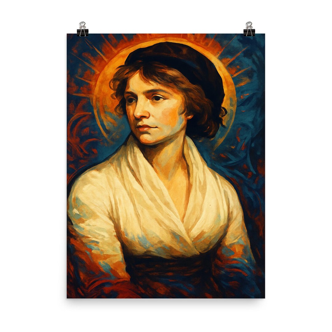 Mary Wollstonecraft Feminist Art Print: Inspirational Home Office Decor ...