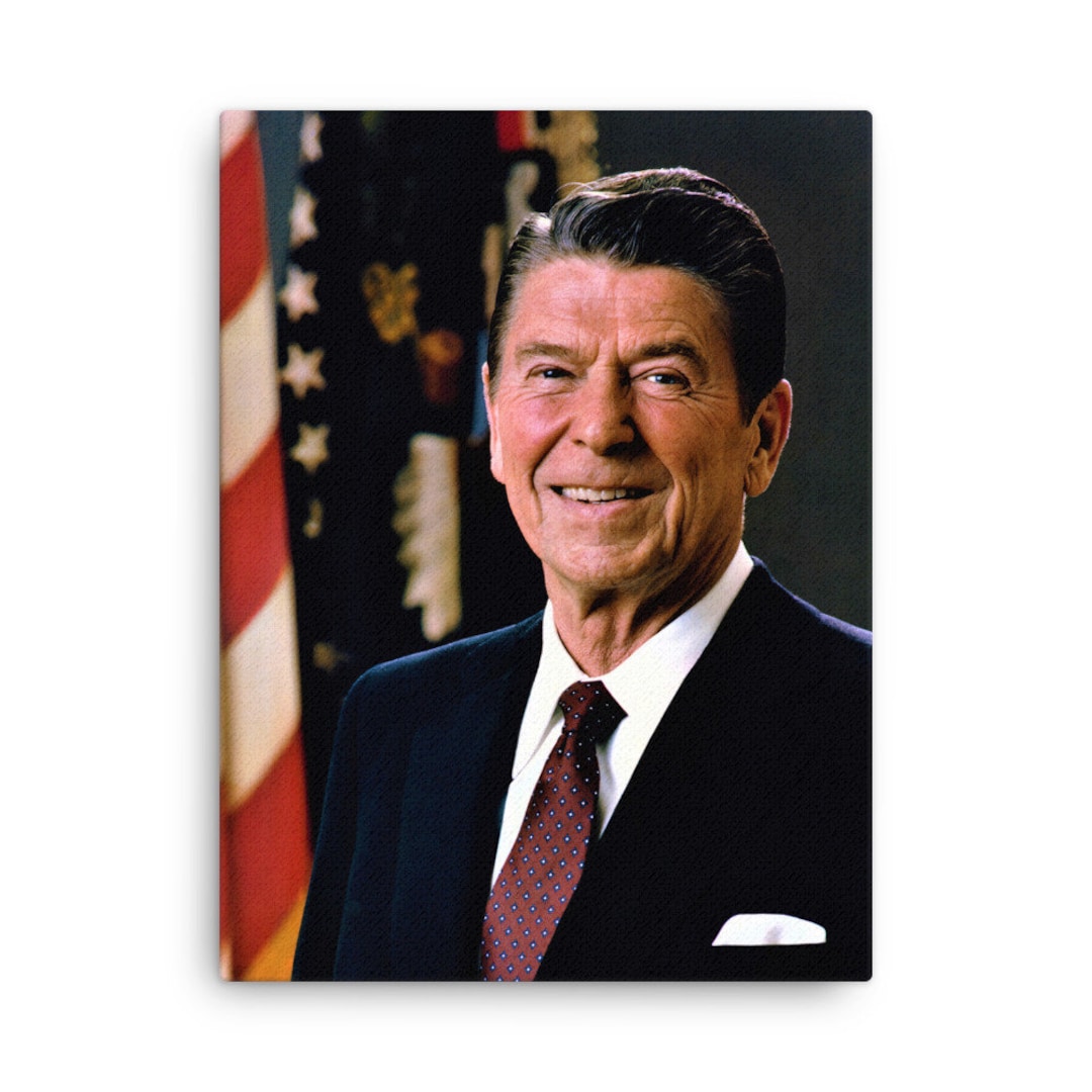 Ronald Reagan Official Portrait Canvas Print - Canvas Wall Art - Etsy