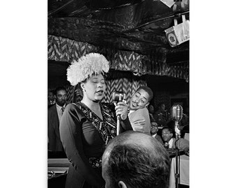 Ella Fitzgerald Singer Digital Download Black & White Jazz Art Poster ...