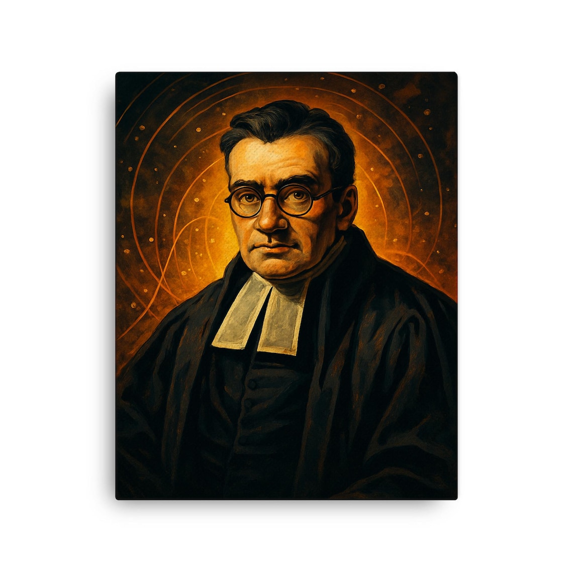 Thomas Bayes Portrait Canvas Print – Inspiring Statistician Wall Art ...