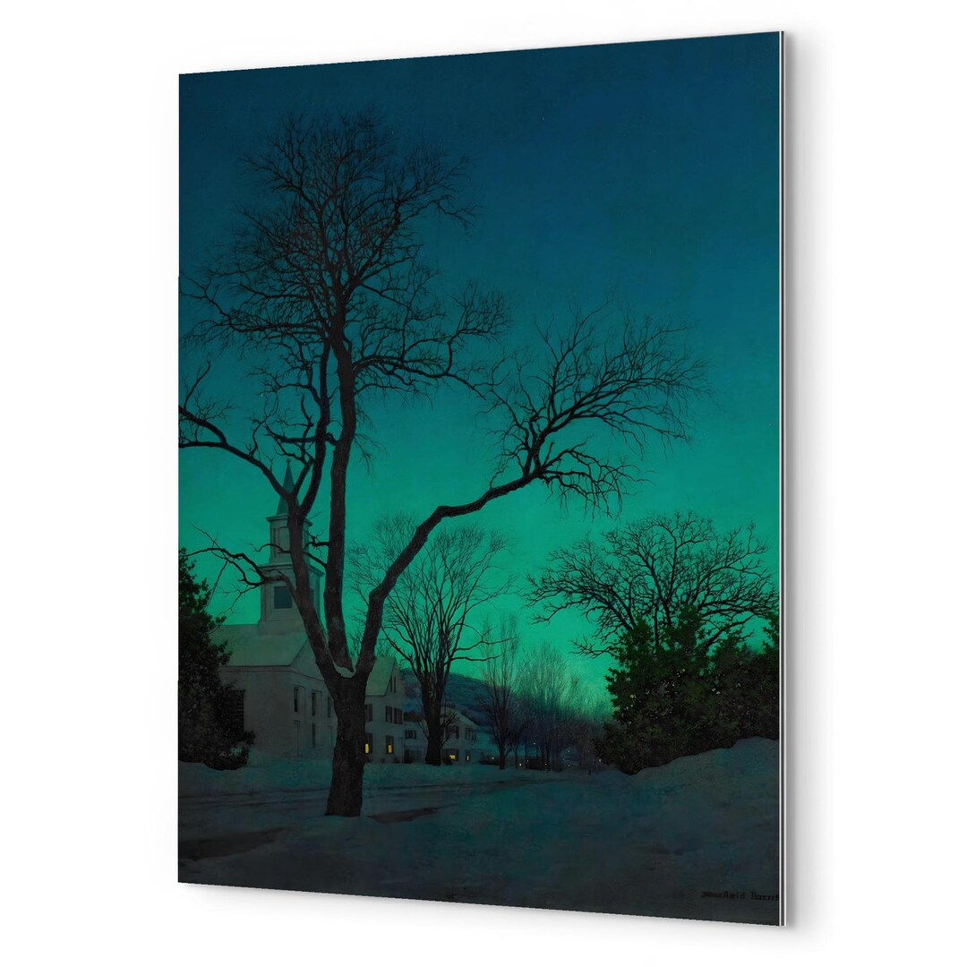 Maxfield Parrish 'at Close of Day' Metal Print: Dreamy Blue & Gold Wall ...