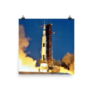 Saturn V Apollo 11 Launch Poster Print - Etsy