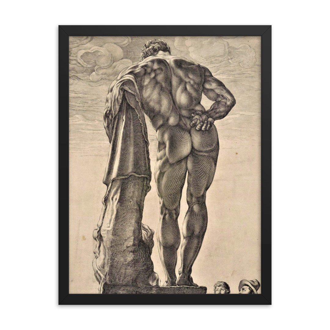The Farnese Hercules by Hendrick Goltzius Framed Print - Etsy